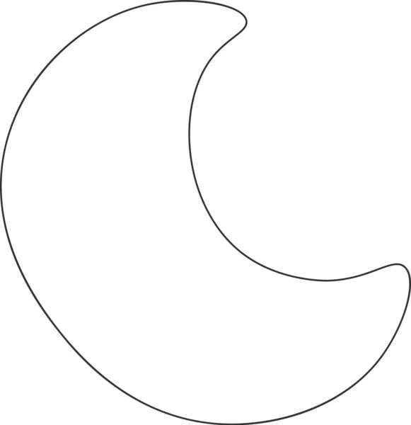 Simple Moon Outline