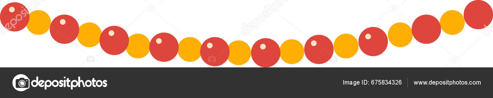 Beads String Vector Illustration Stock Vector by ©Lookz 675834326