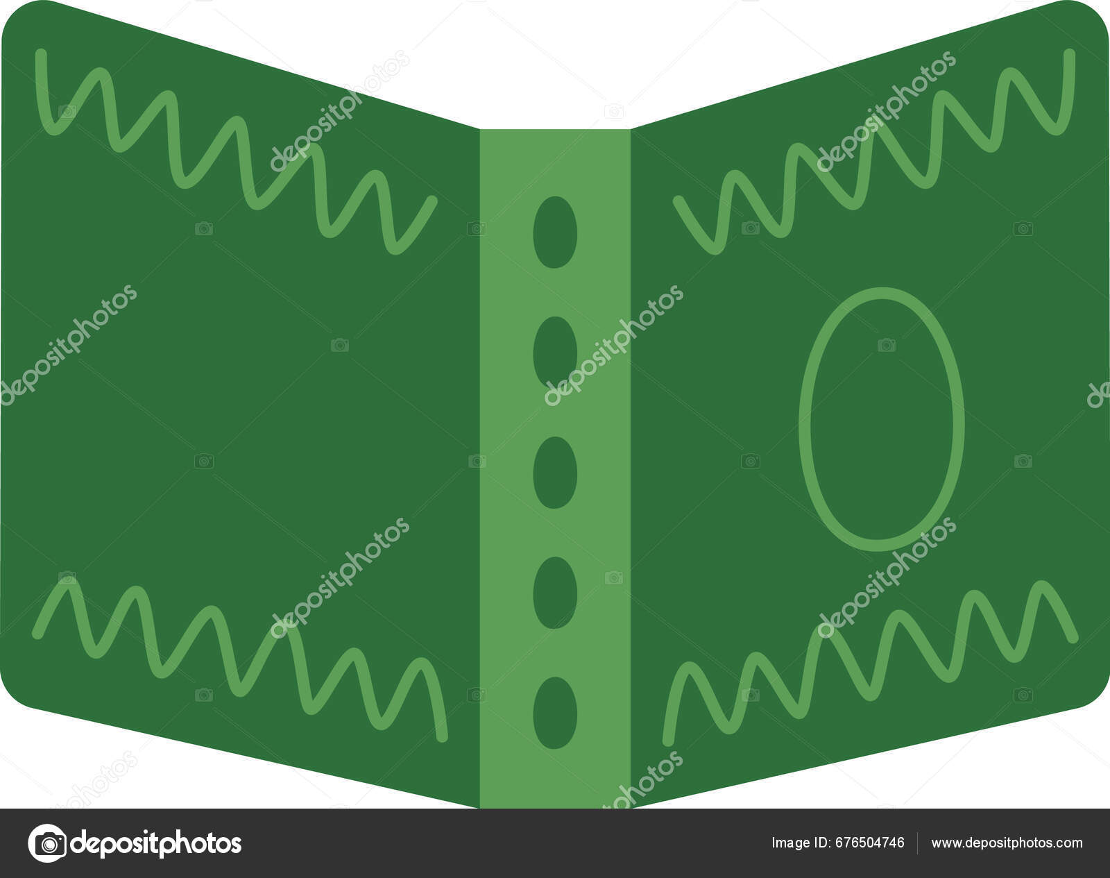 Libro Abierto Volver Vector Ilustración Vector de stock por ©Lookz ...