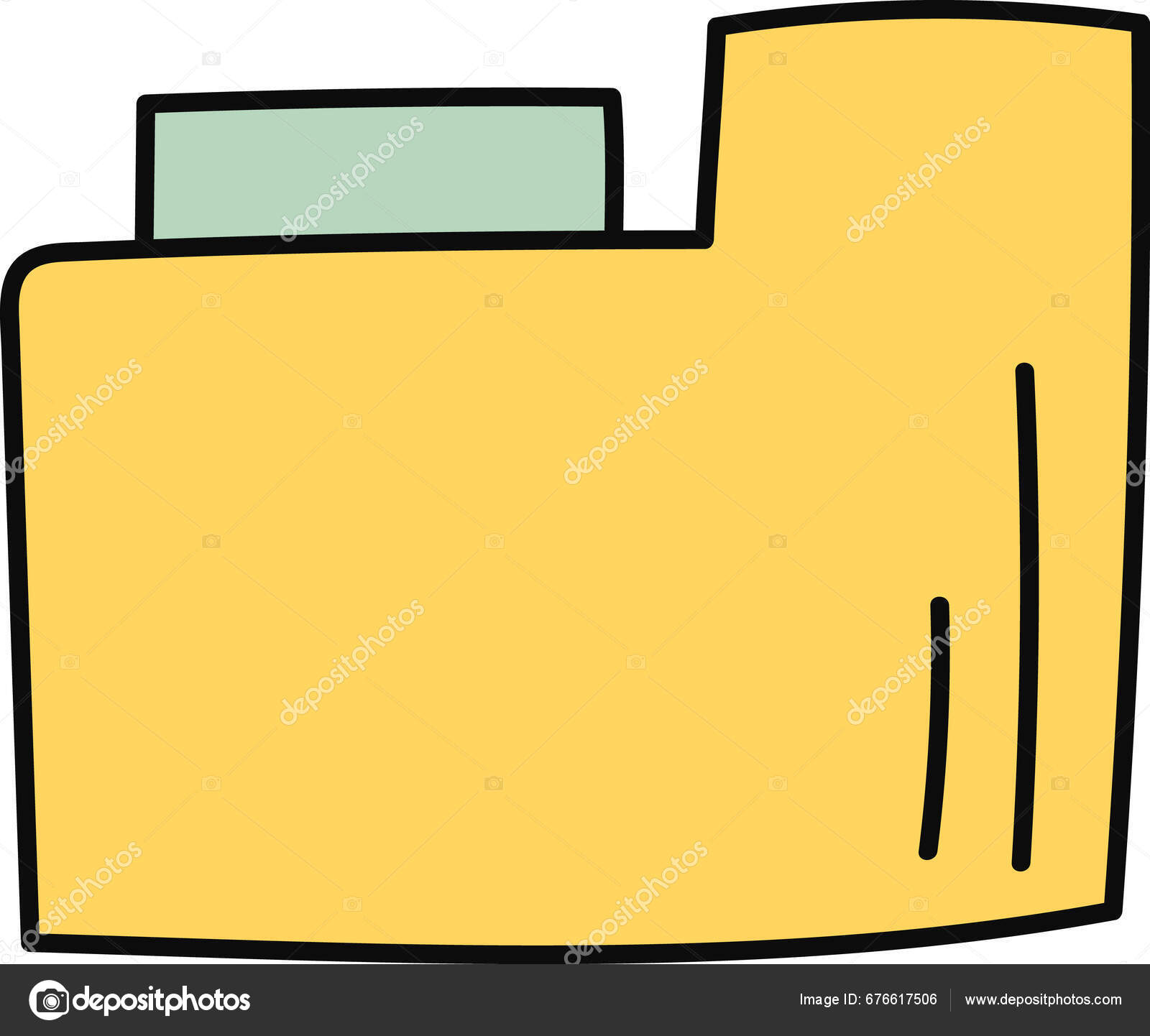 Folder Doodle Vector Illustration Stock Vector by ©Lookz 676617506