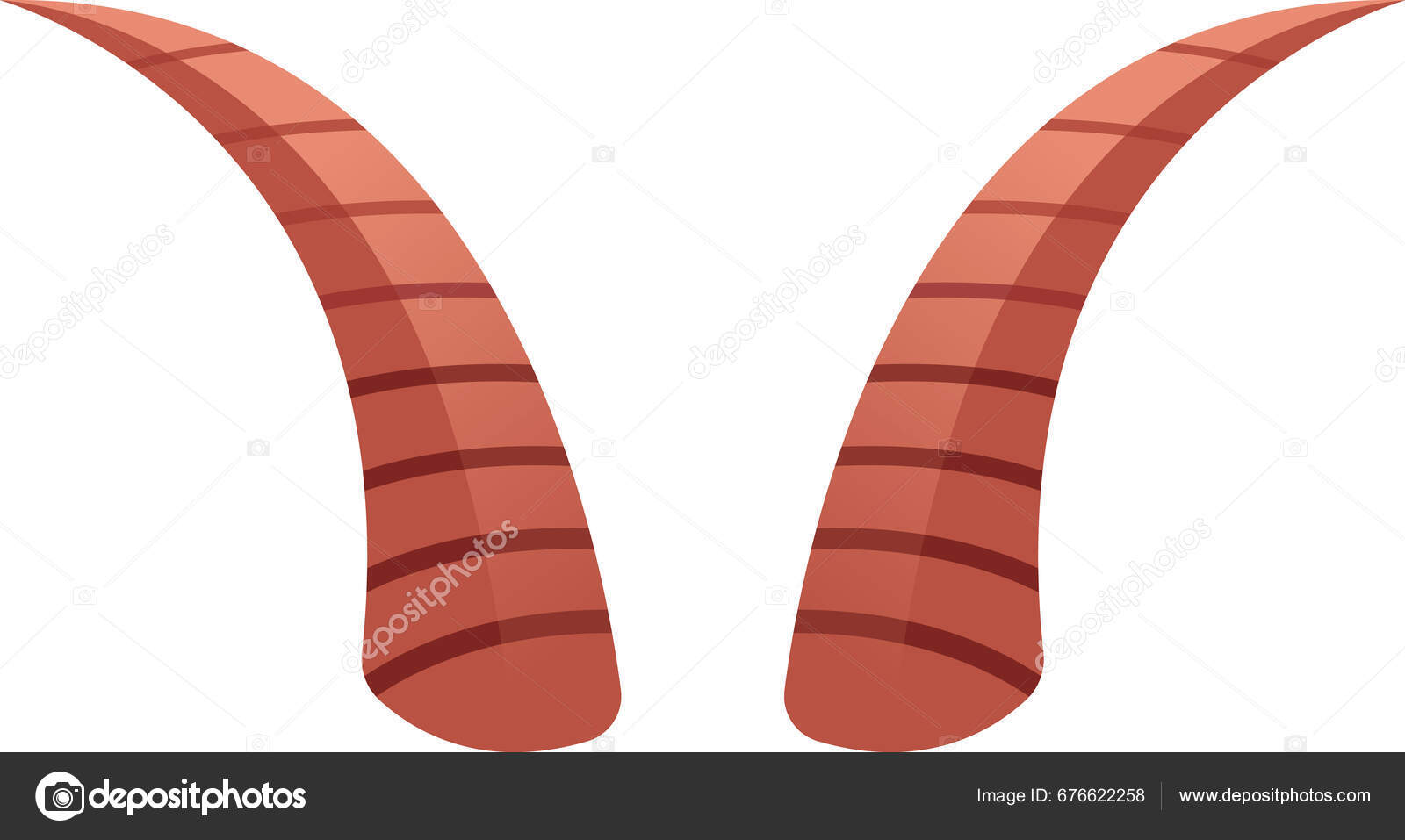 Goat Animal Horns Vector Illustration Stock Vector by ©Lookz 676622258