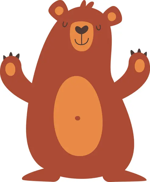 Bear Animal Happy Vector Illustration Stock Vector by ©Lookz 691406998
