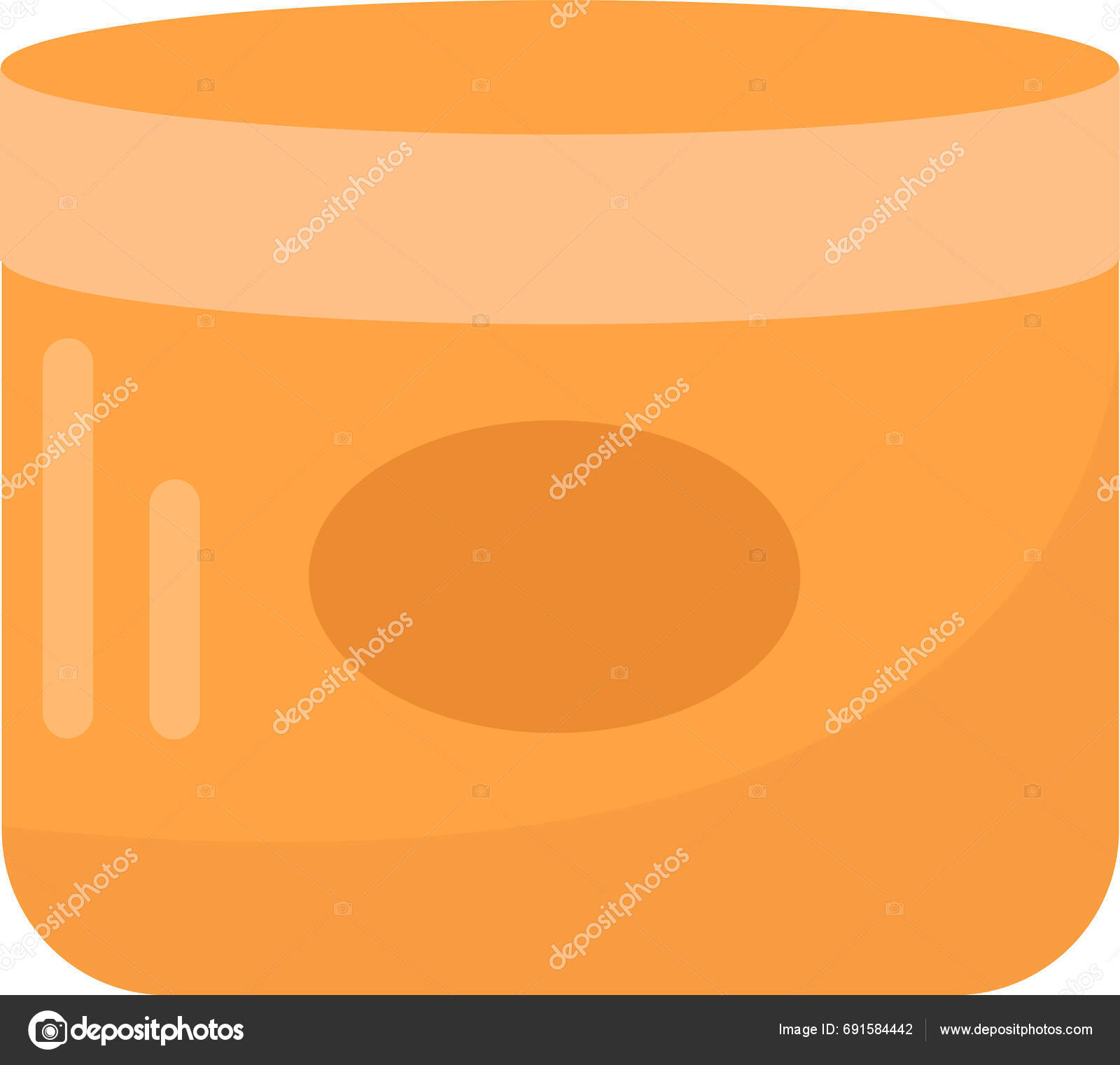 Wax Bottle Container Vector Illustration Stock Vector by ©Lookz 691584442