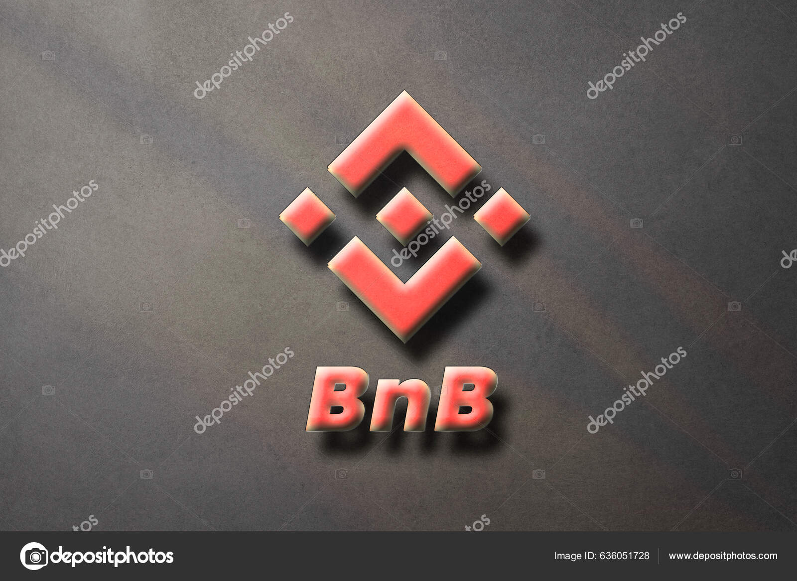 Binance Coin Bnb Cryptocurrency Coin Logo Symbol Banner Background ...