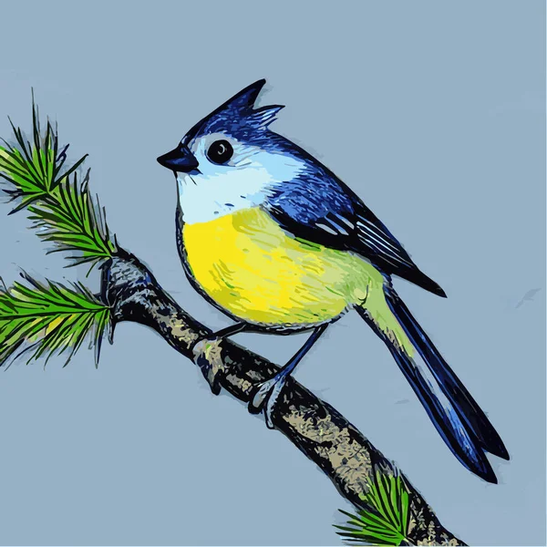 Blue Bird Flying Painting