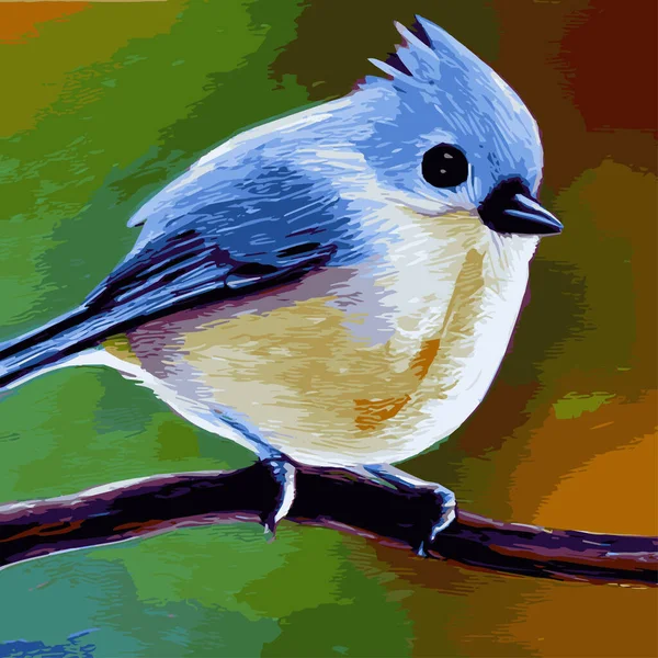Blue Bird Flying Painting