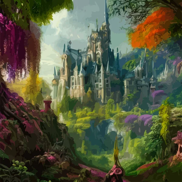 Fantasy Forest Castle