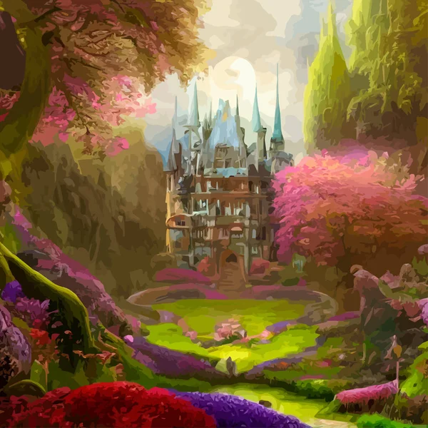 Fantasy castle forest Stock Photos, Royalty Free Fantasy castle forest Images | Depositphotos