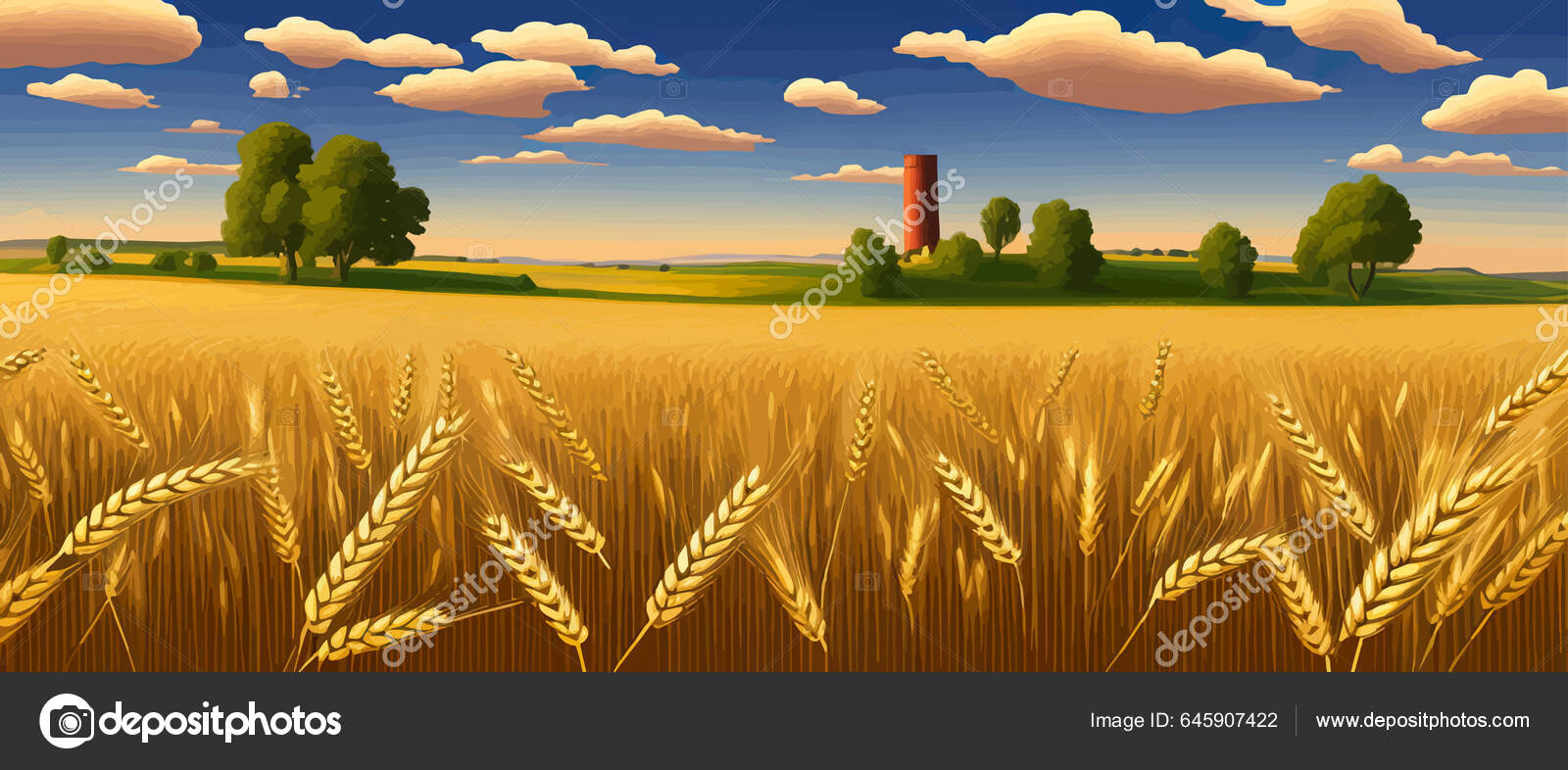 Wheat Field Clipart