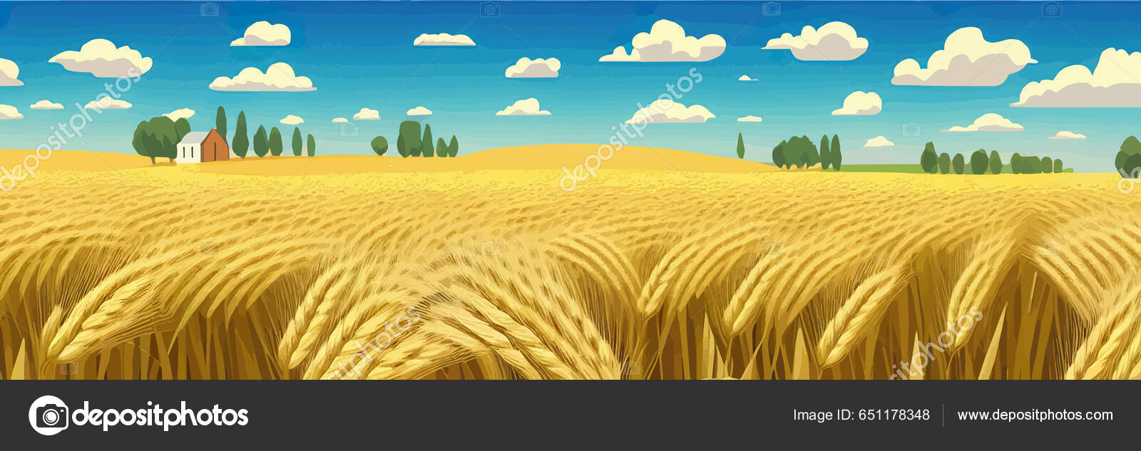 Wheat Field Clipart