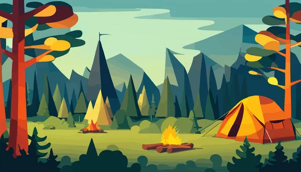 Camping foret Stock Photos, Royalty Free Camping foret Images | Depositphotos