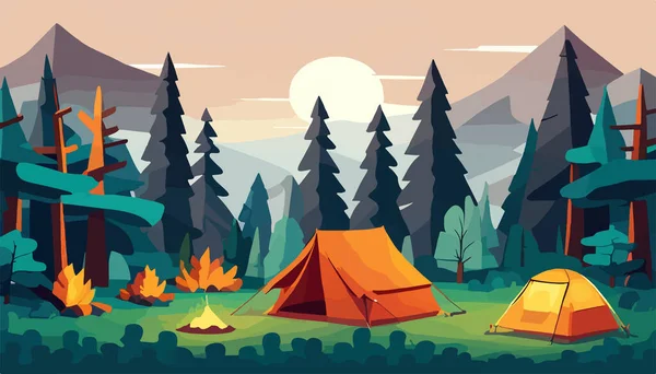 Summer campground Stock Photos, Royalty Free Summer campground Images | Depositphotos