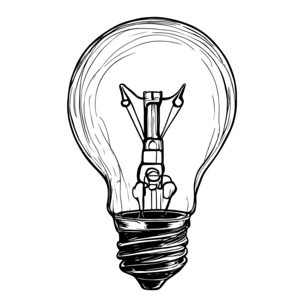 Hand Drawn Light Bulb Vector Illustration Vector Light Bulb Icon Stock Vector by ©levchishinae ...
