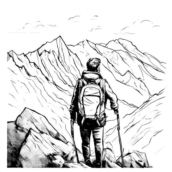 100,000 Hiker at mountain Vector Images | Depositphotos