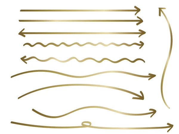 Handwritten Arrow Set Drawn Chalk Arrows Form Arrows Half Circles Stock ...