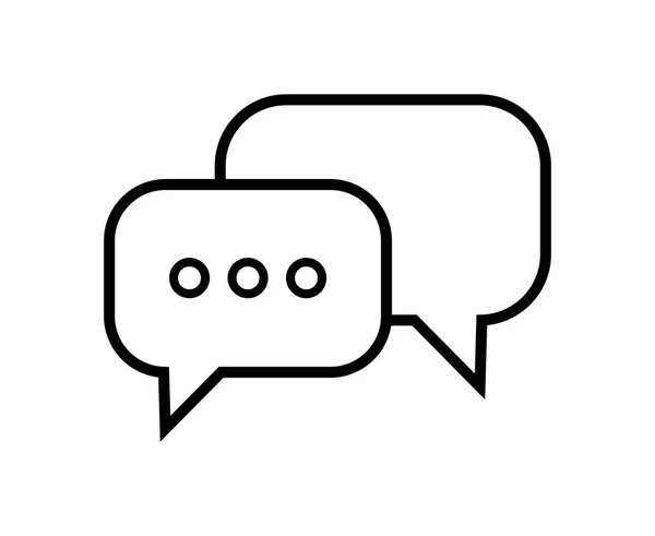 Chat Icon White Background Stock Vector by ©robert6666 632836442