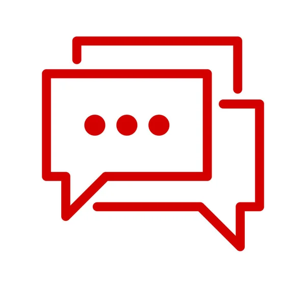 Chat Icon White Background Stock Vector by ©robert6666 632836546