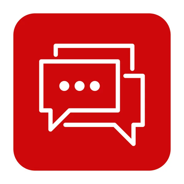 Chat Icon White Background Stock Vector by ©robert6666 632836546