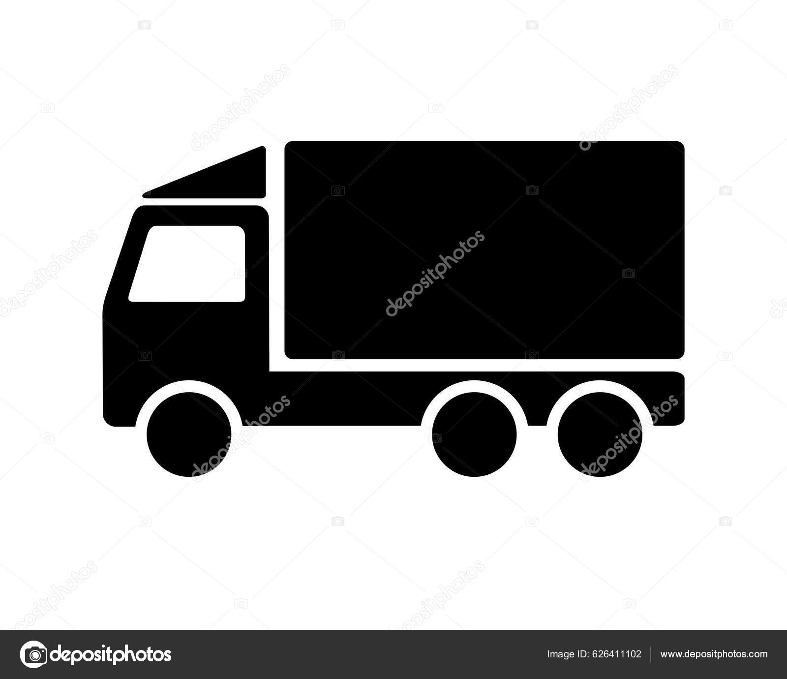 Icono Camión Sobre Fondo Blanco Vector de stock por ©robert6666 626411102