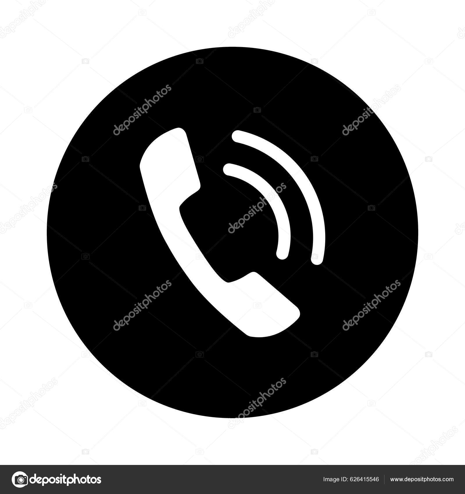 Ikon Telepon Pada Latar Belakang Putih Vektor Stok oleh ©robert6666 ...