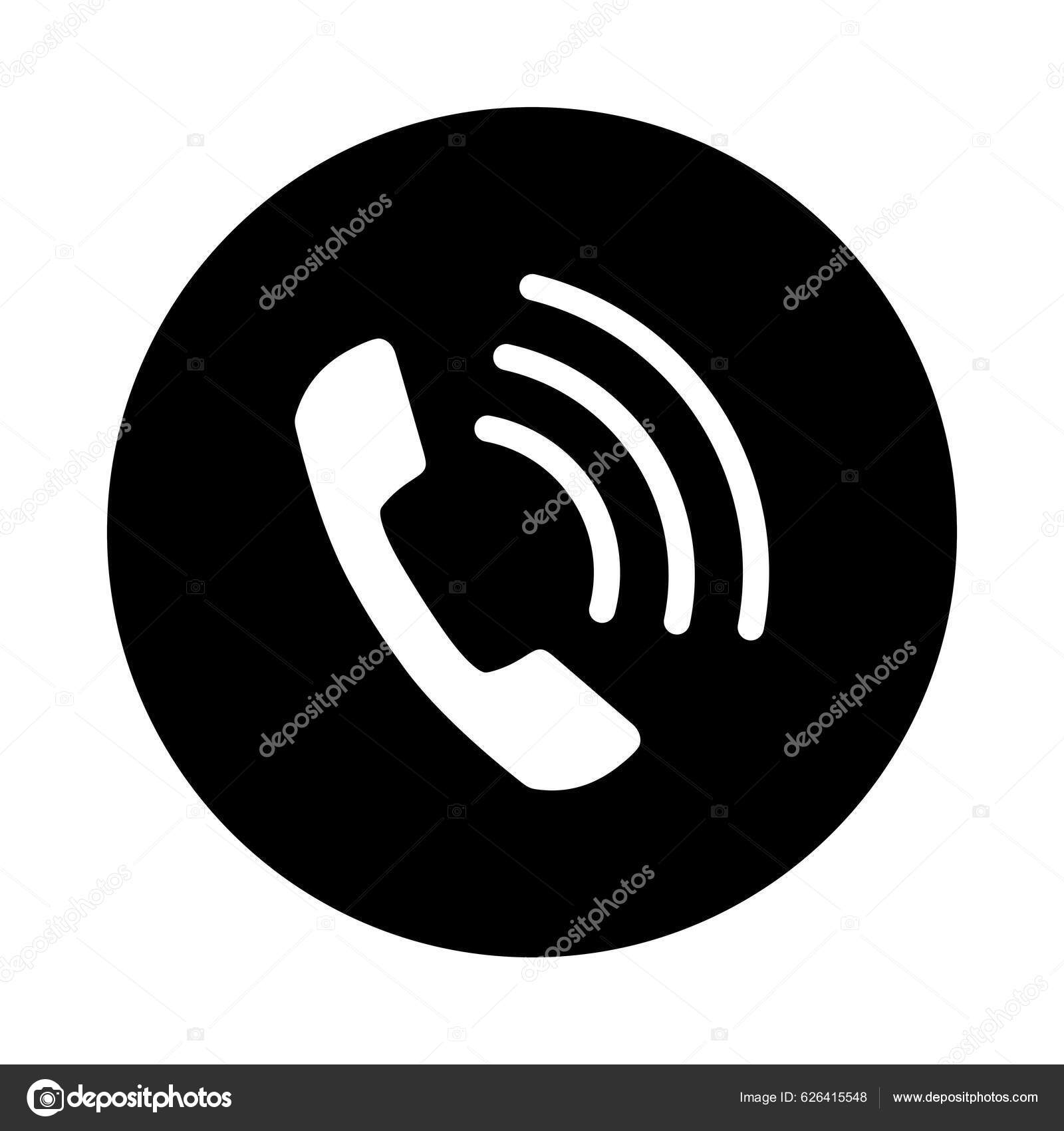 Ikon Telepon Pada Latar Belakang Putih Vektor Stok oleh ©robert6666 ...