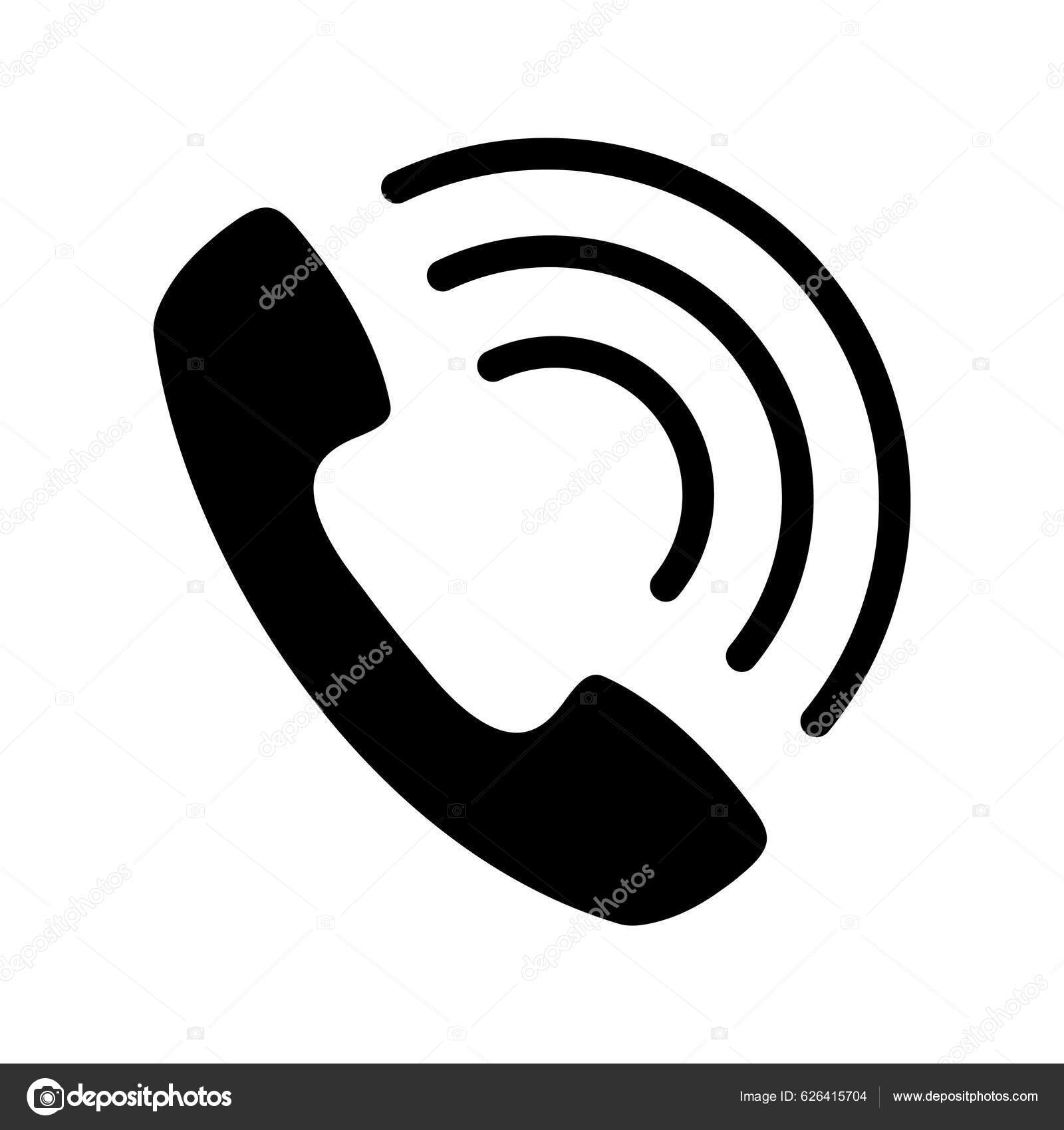 Telefon Symbol Auf Weißem Hintergrund Stock-Vektorbild von ©robert6666 ...