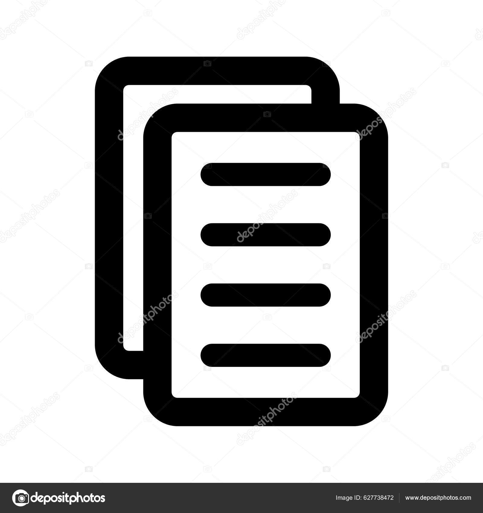 Document Icon White Background Stock Vector by ©robert6666 627738472