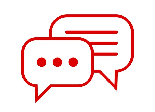 Chat Icon White Background Stock Vector by ©robert6666 631823162