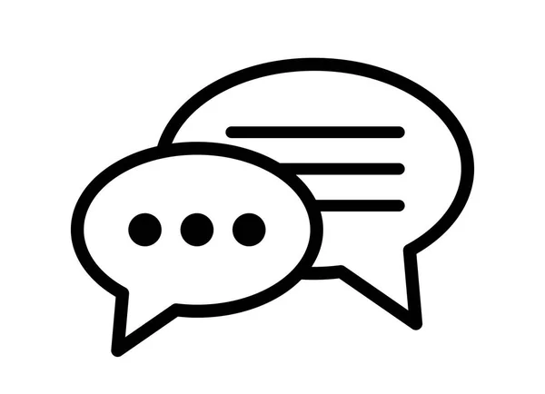 Chat Icon White Background Stock Vector by ©robert6666 632854684