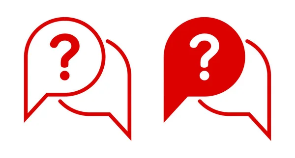 Ikon Obrolan Dengan Tanda Tanya Vektor Stok oleh ©robert6666 631571200