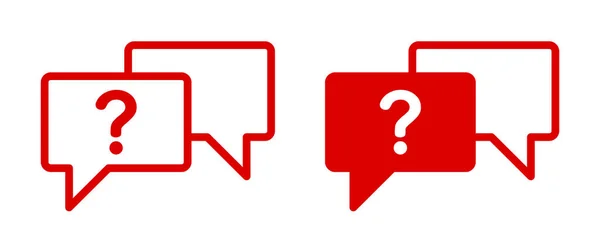 Ikon Obrolan Dengan Tanda Tanya Vektor Stok oleh ©robert6666 631571200