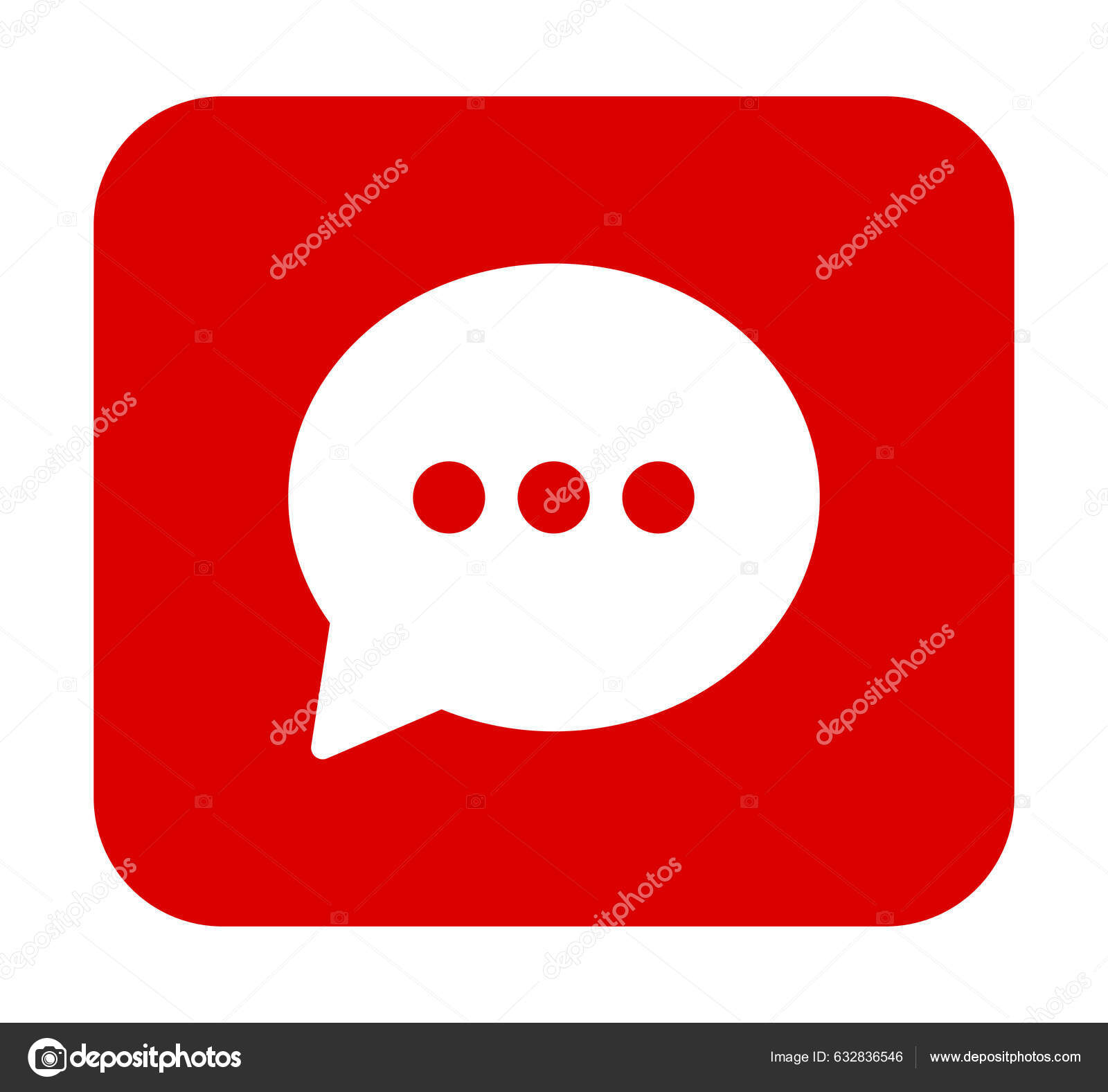 Chat Icon White Background Stock Vector by ©robert6666 632836546