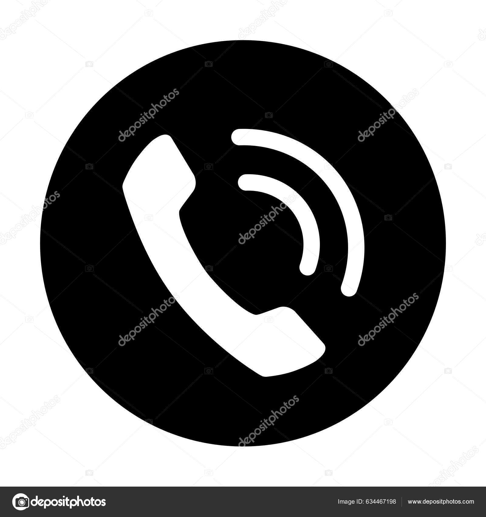 Icono Del Teléfono Sobre Fondo Blanco Vector de stock por ©robert6666 ...