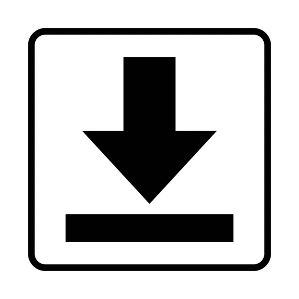 Download Icon White Background Stock Vector by ©robert6666 634866070