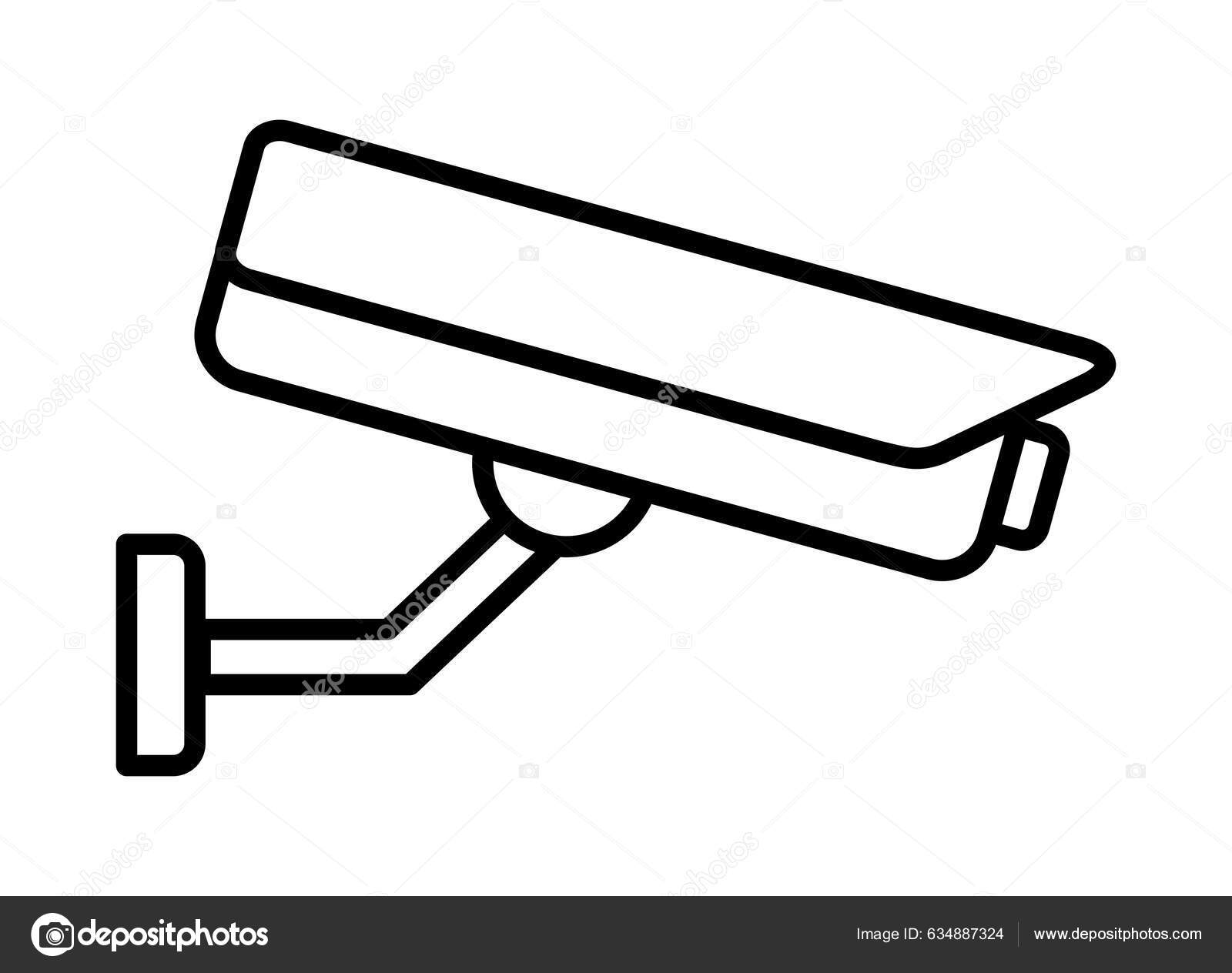 Industrial Camera Icon White Background Stock Vector by ©robert6666 ...
