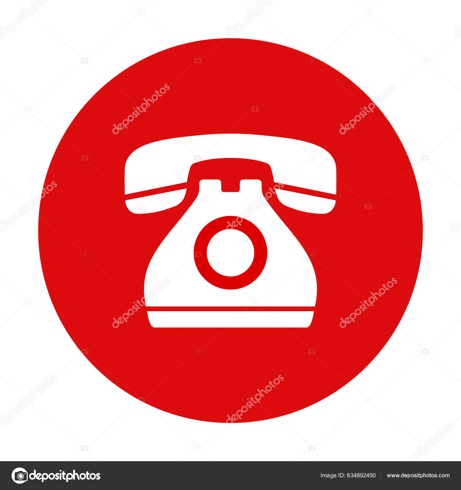 Ícone Telefone Fundo Branco imagem vetorial de robert6666© 634892450