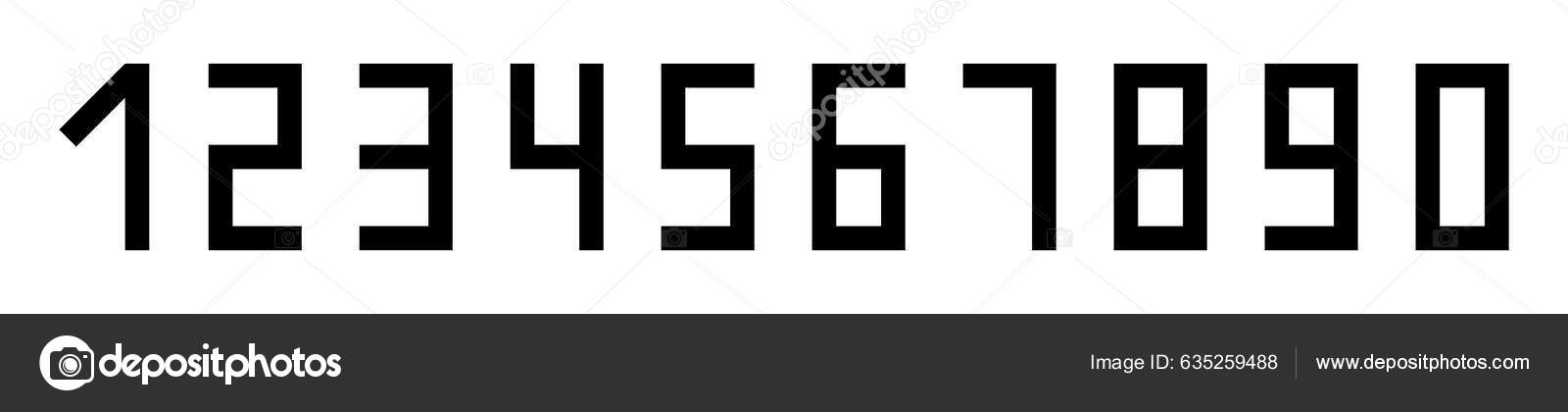 Numbers White Background Stock Vector by ©robert6666 635259488