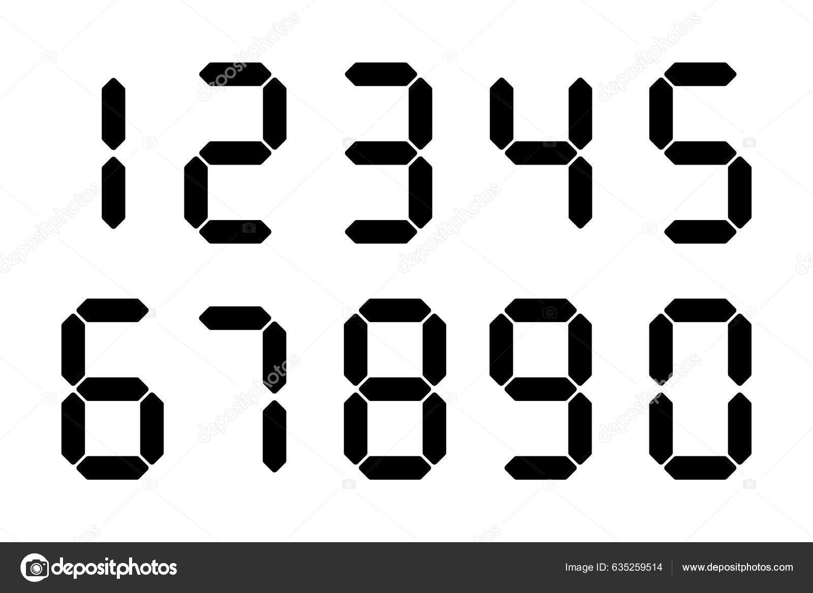Numbers White Background Stock Vector by ©robert6666 635259514