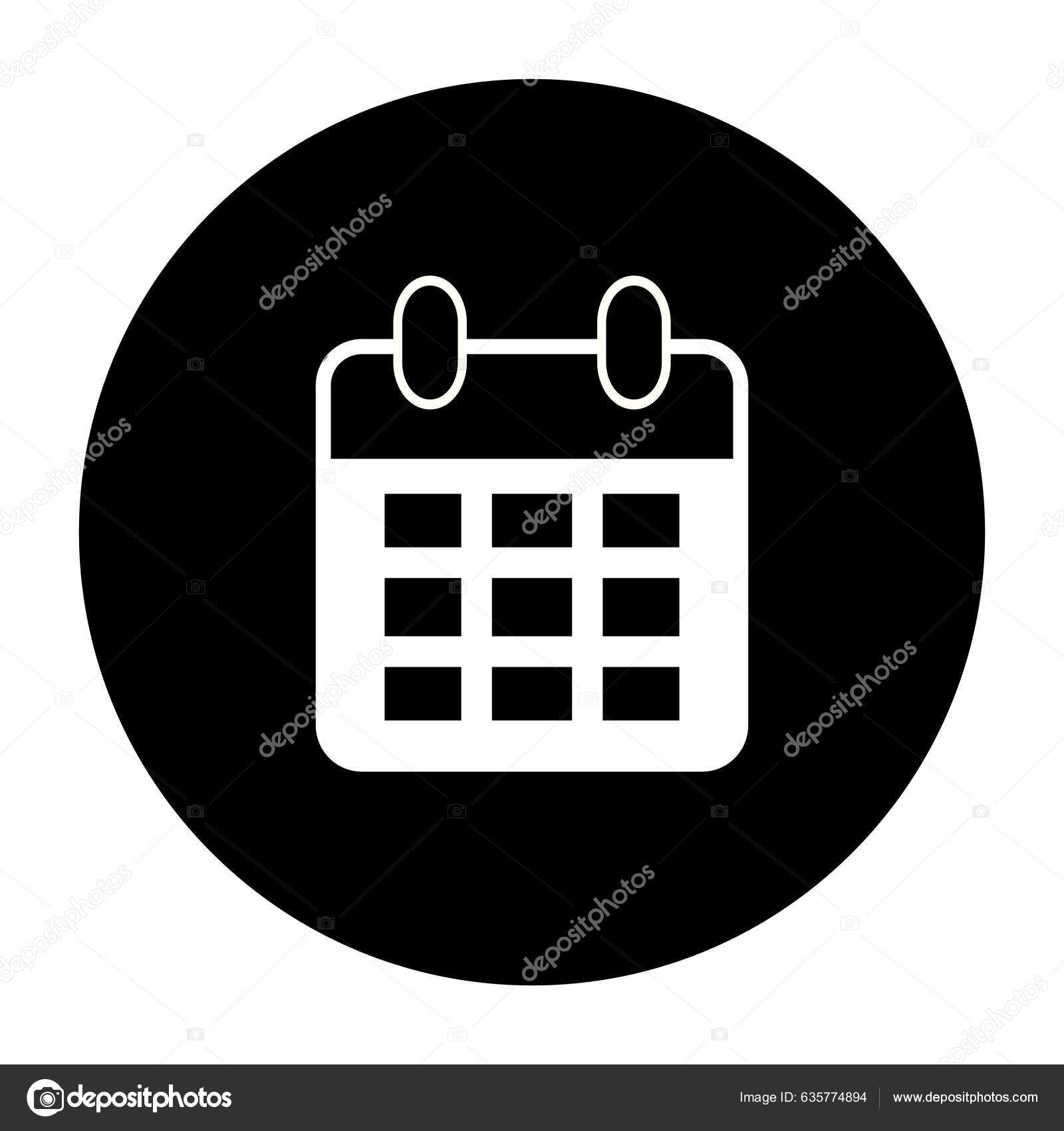 Icono Del Calendario Sobre Fondo Blanco Vector de stock por ©robert6666 ...