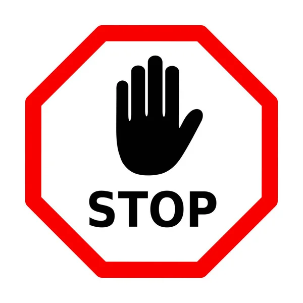 Stop Sign White Background Stock Vector by ©robert6666 636982080