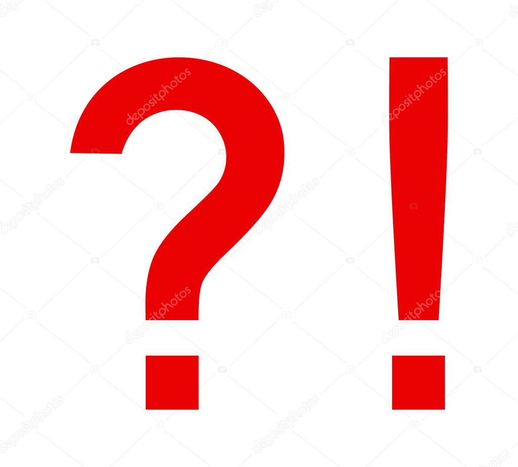 Soru Işareti Ünlem Işareti ©robert6666 636980002'e ait Stok Vektör