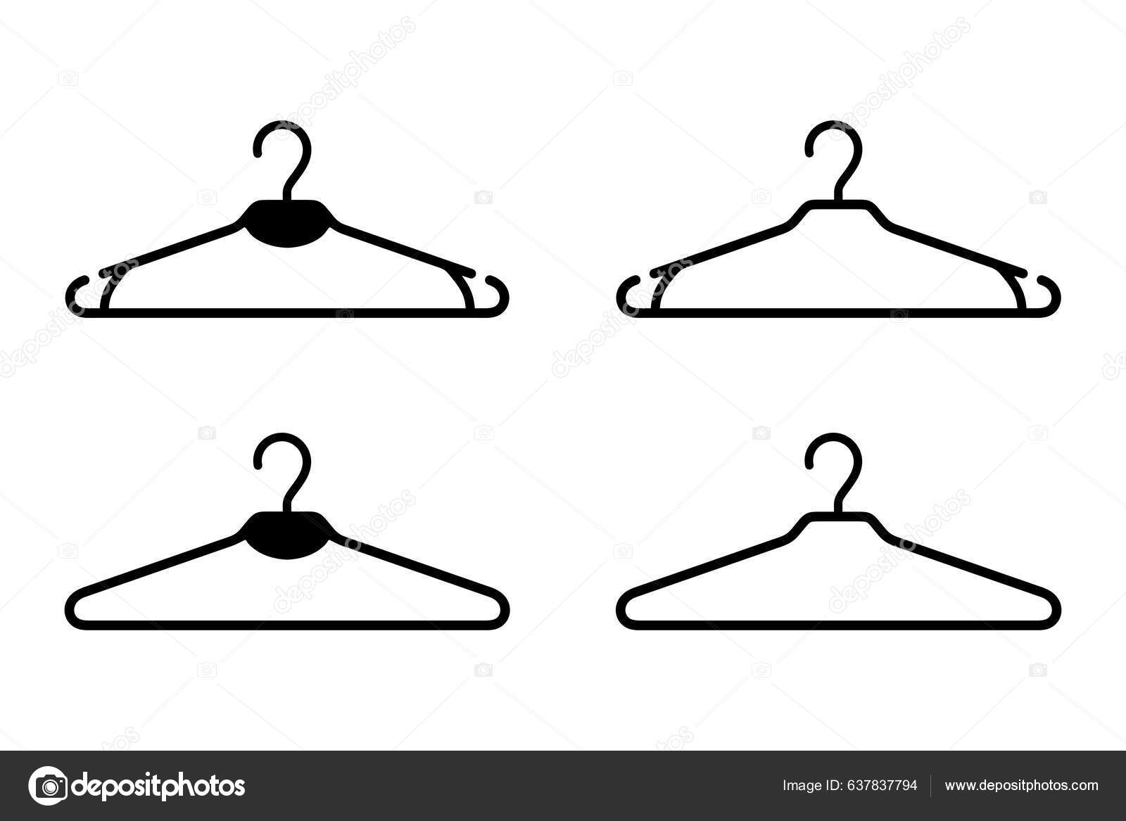 Icono Percha Ropa Sobre Fondo Blanco Vector de stock por ©robert6666 ...