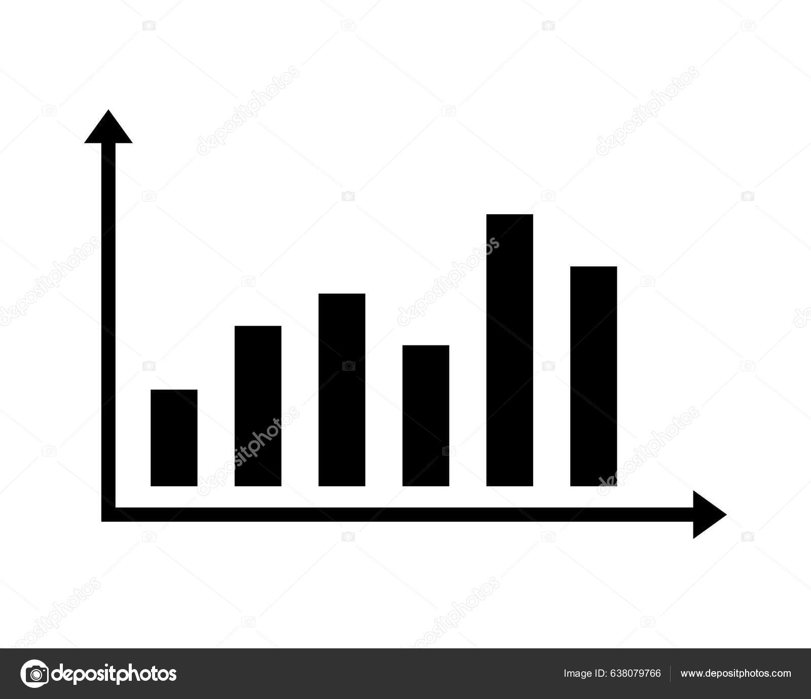 Graph Icon White Background Stock Vector by ©robert6666 638079766