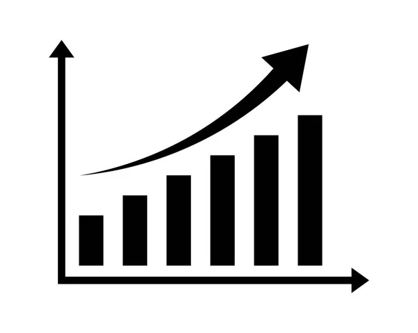 Graph Icon White Background Stock Vector by ©robert6666 638079924