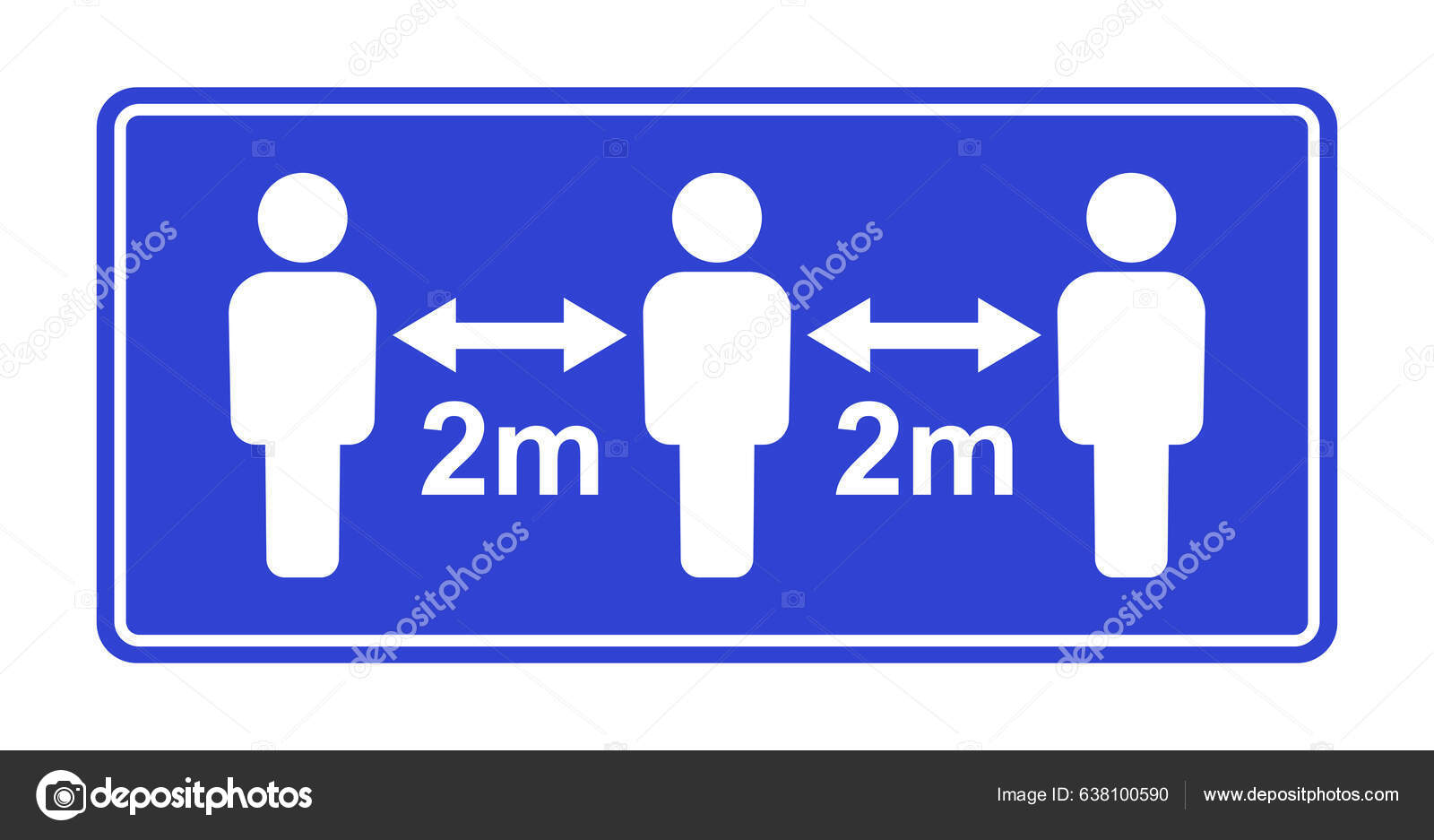 Maintaining Social Distance Meter Vector de stock por ©robert6666 638100590