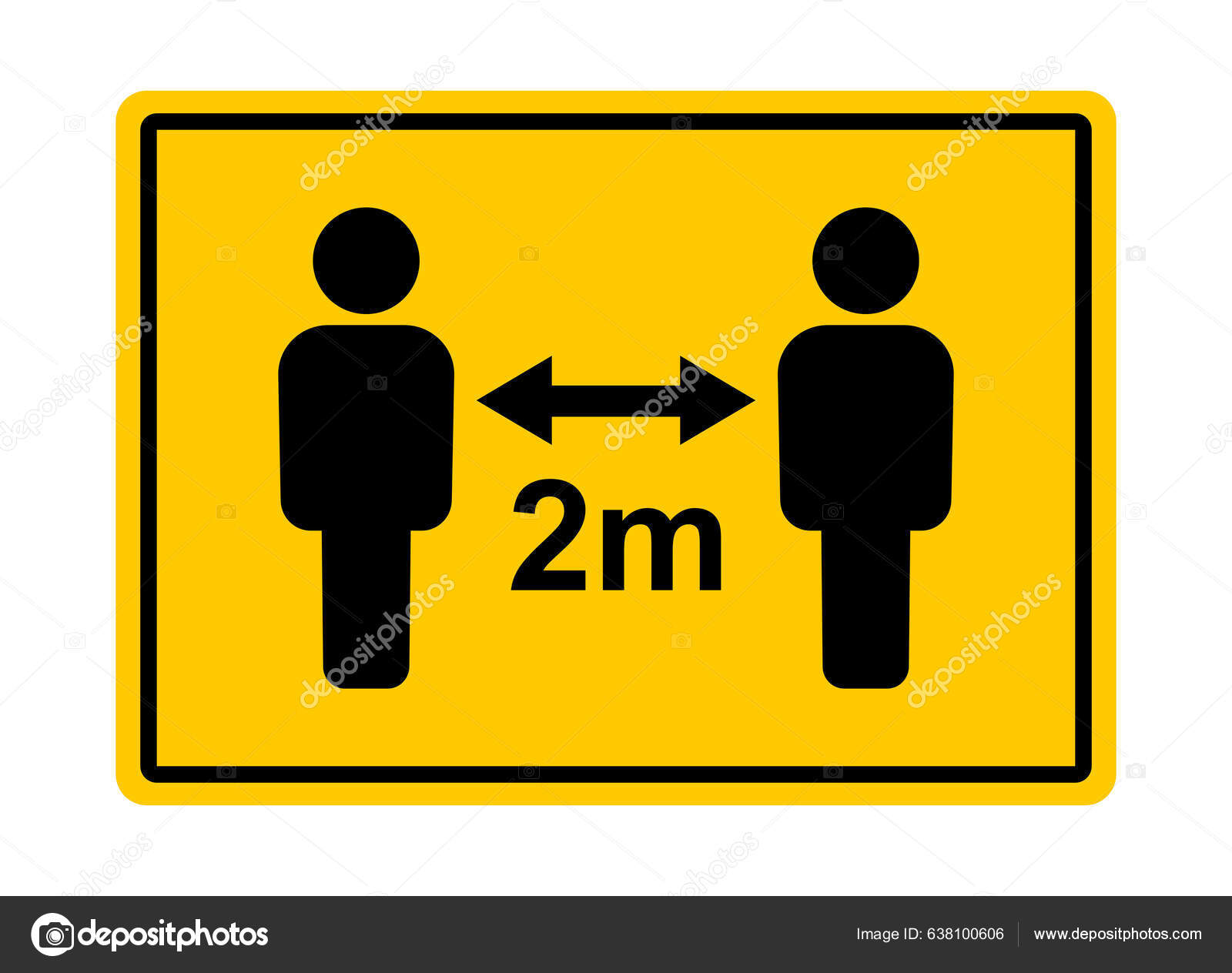 Maintaining Social Distance Meter Stock Vector Image by ©robert6666 ...