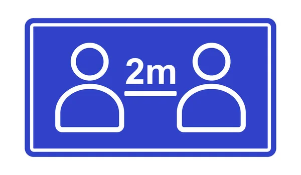 Maintaining Social Distance Meter Vector de stock #638100852 de ©robert6666
