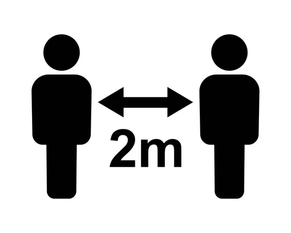 Maintaining Social Distance Meter Vector de stock #638100852 de ©robert6666