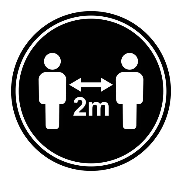 Maintaining Social Distance Meter Vector de stock #638100852 de ©robert6666