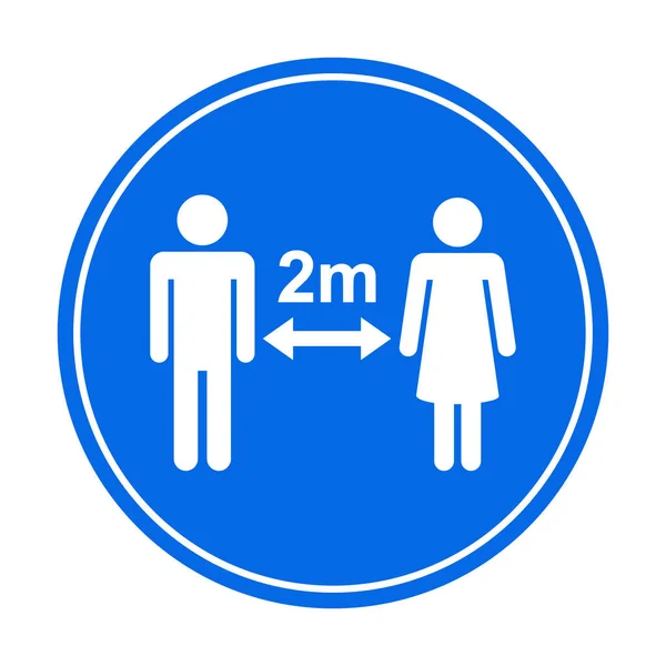 Maintaining Social Distance Meter Vector de stock #638100852 de ©robert6666